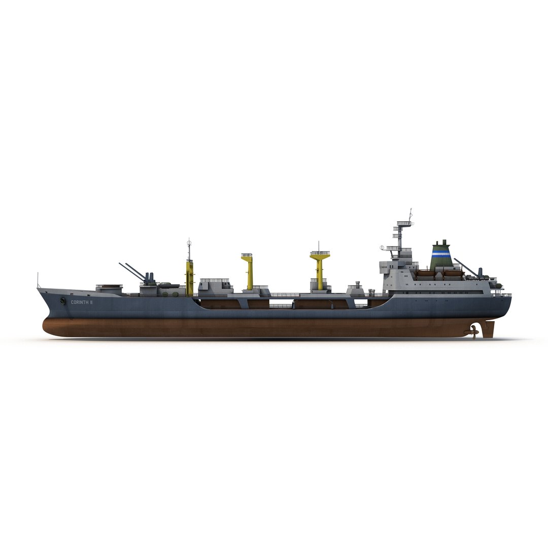 3d Bulk Cargo Ship Model