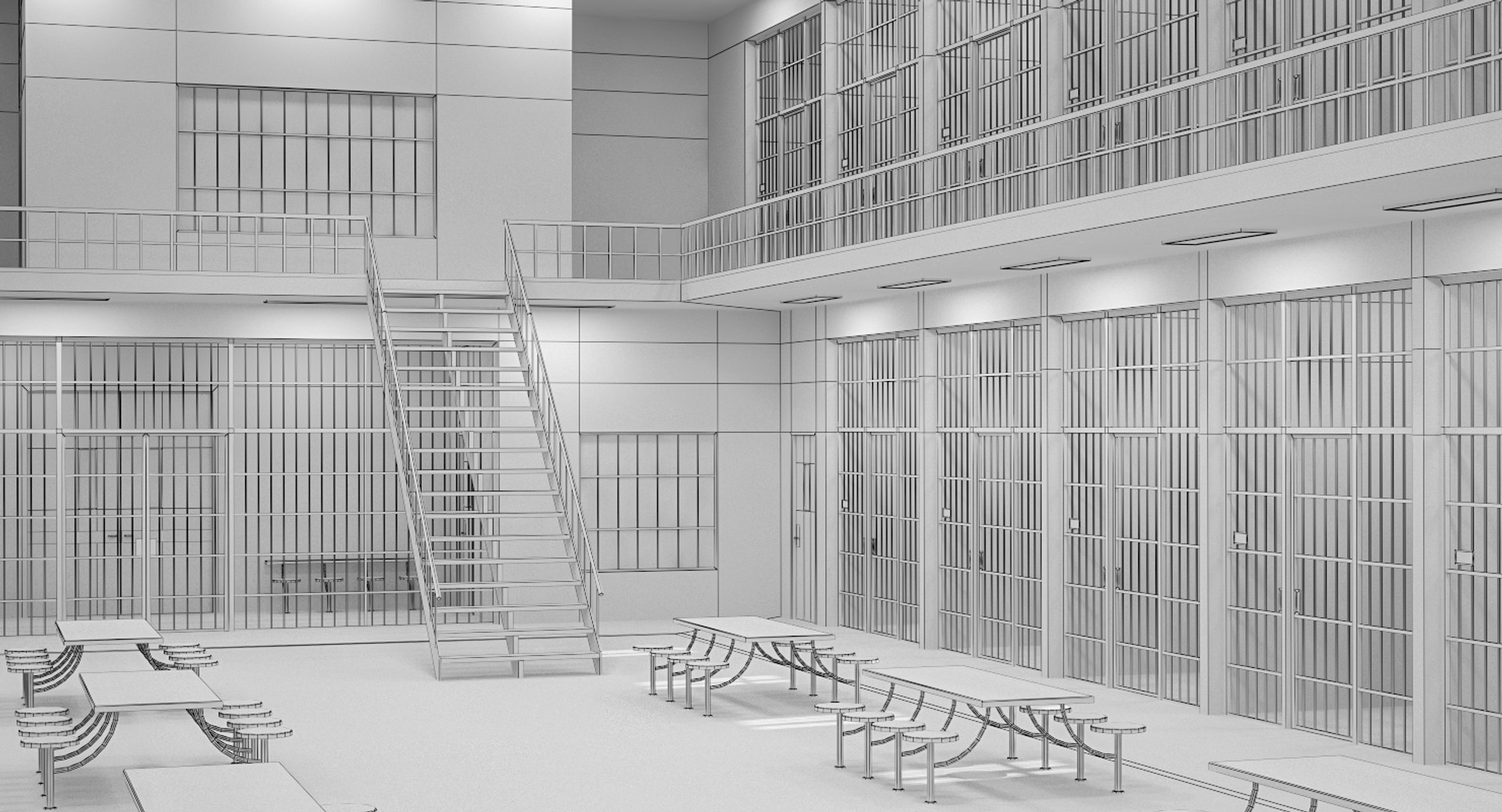 Interior Scene Prison 3D Model - TurboSquid 1295022