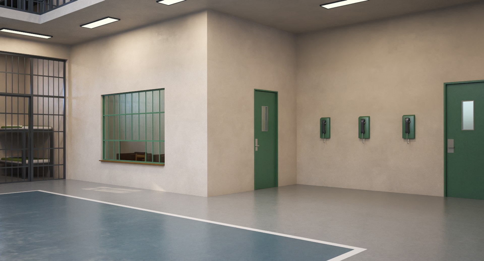 Interior Scene Prison 3D Model - TurboSquid 1295022