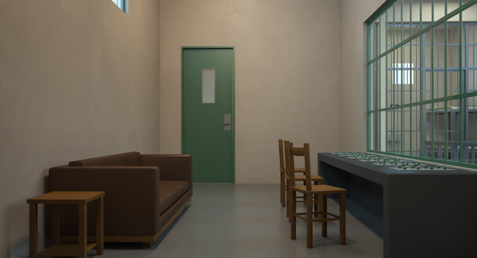 Interior Scene Prison 3D Model - TurboSquid 1295022