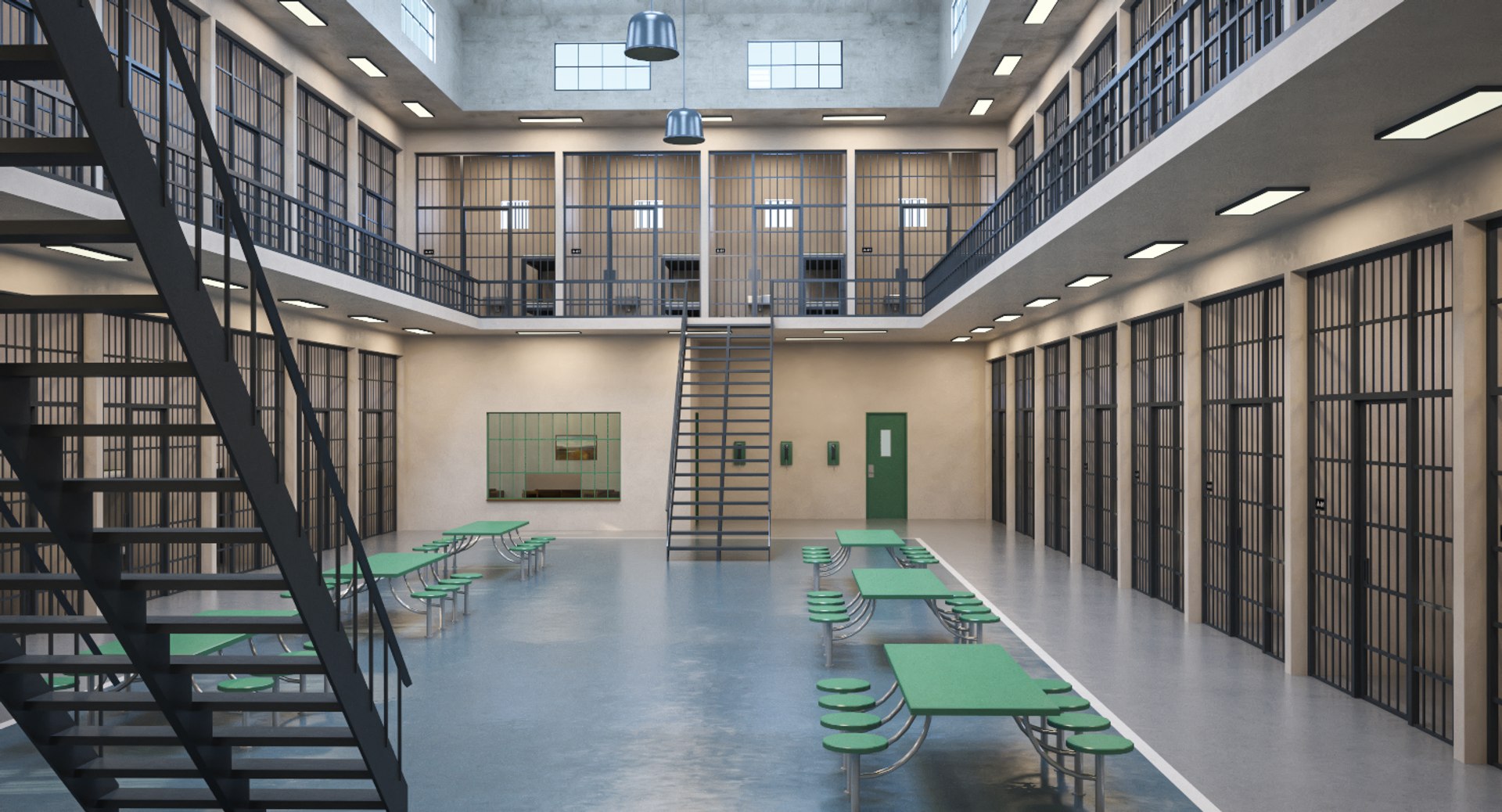 Interior Scene Prison 3D Model - TurboSquid 1295022