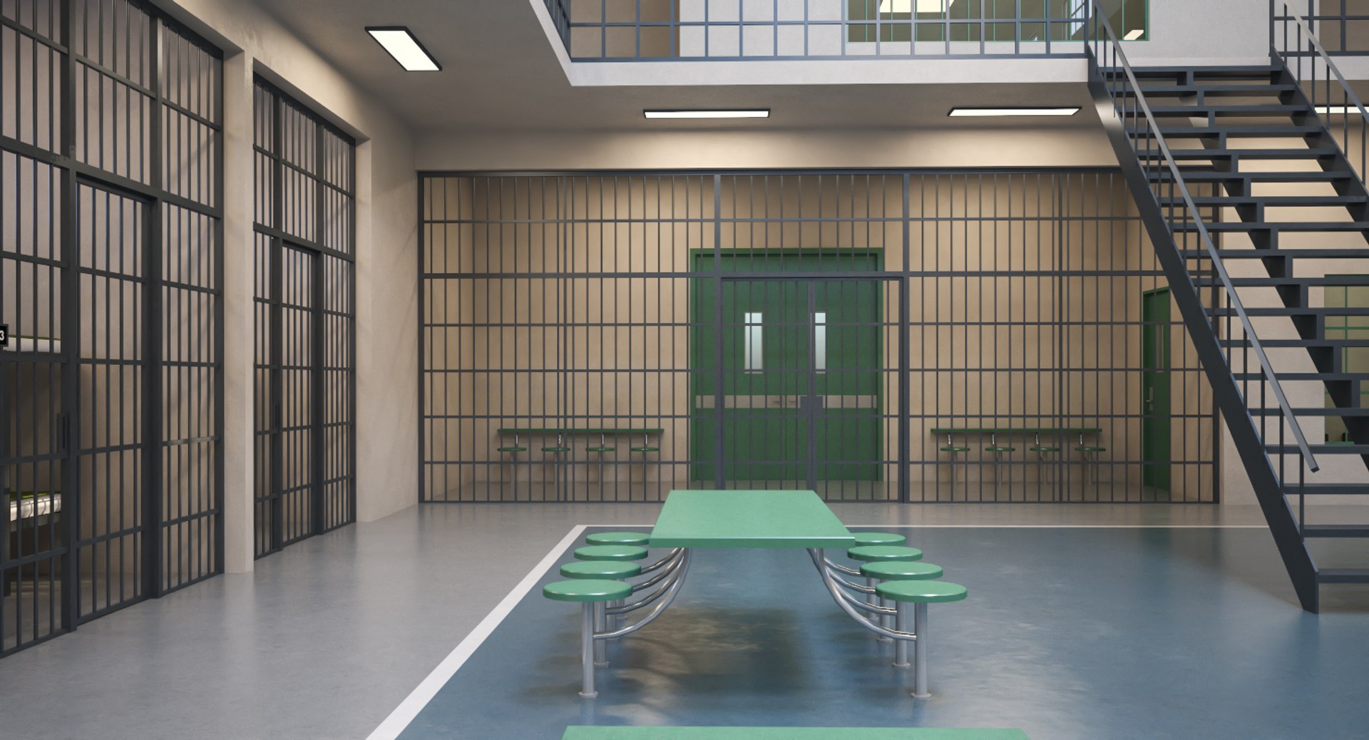 Interior Scene Prison 3D Model - TurboSquid 1295022