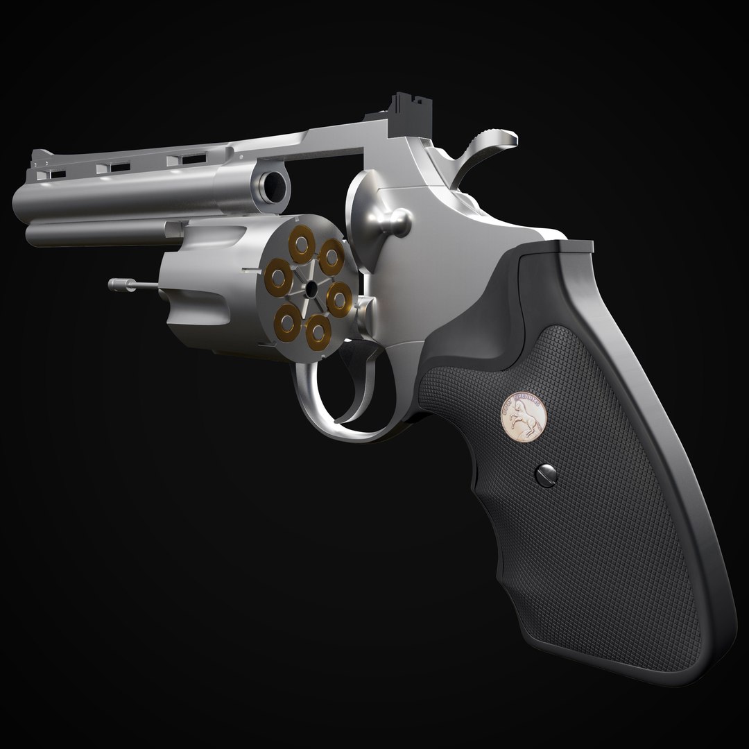 Revolver Colt Python Magnum 357 3D Model - TurboSquid 1361584