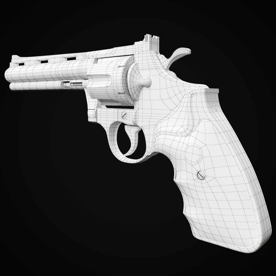 Revolver Colt Python Magnum 357 3D Model - TurboSquid 1361584