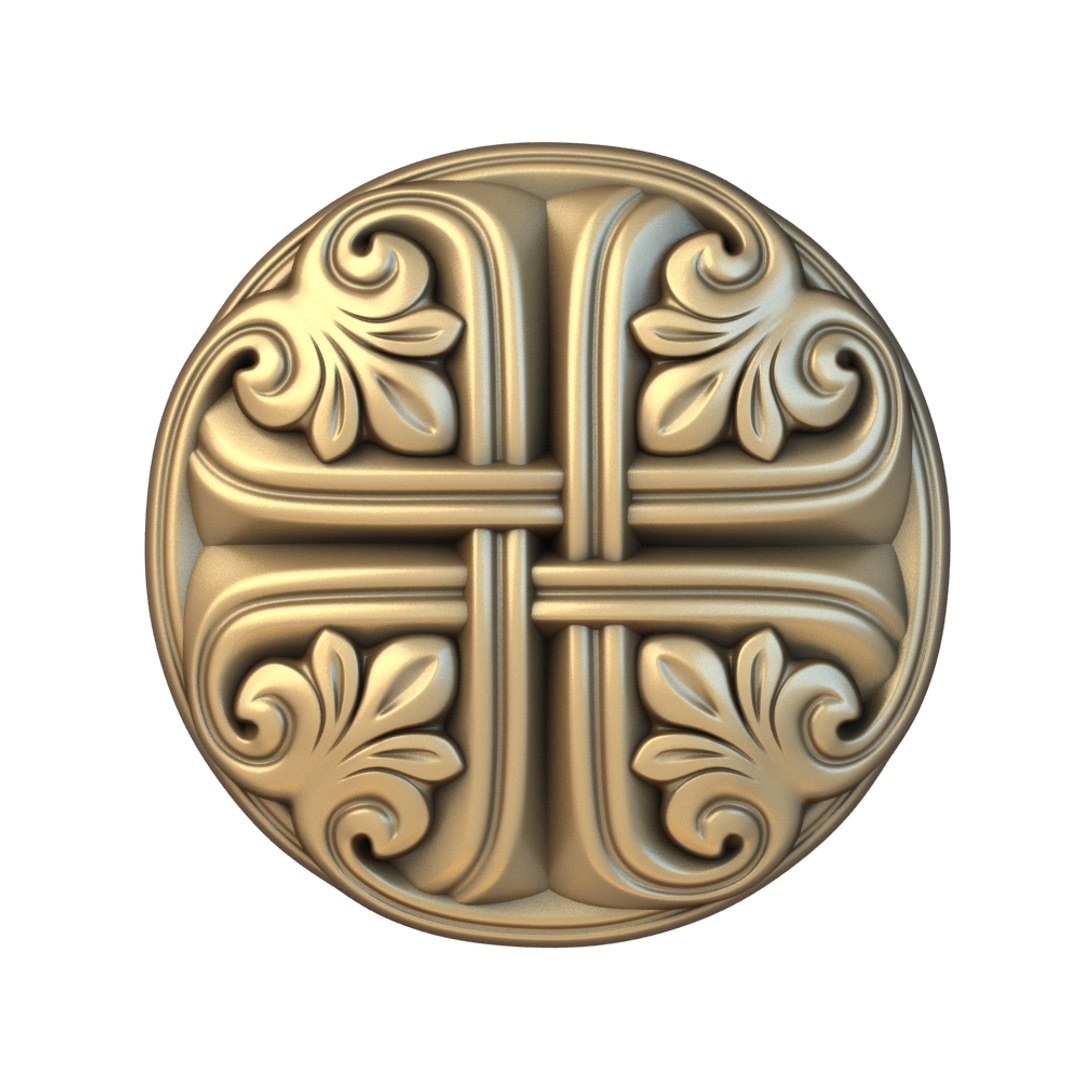 3D Rosette Stl Cnc Model - TurboSquid 1542377