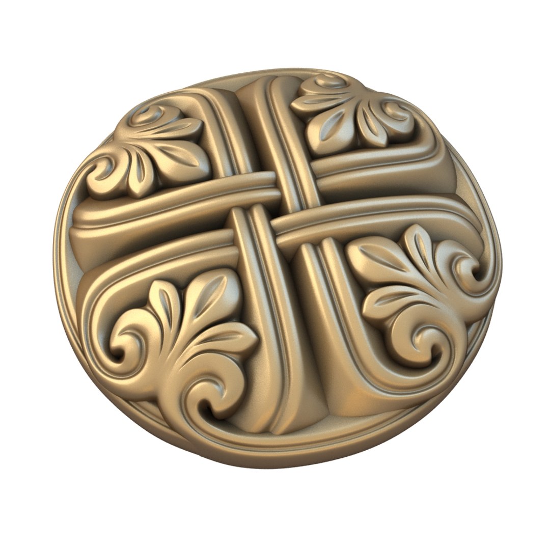 3D Rosette Stl Cnc Model - TurboSquid 1542377