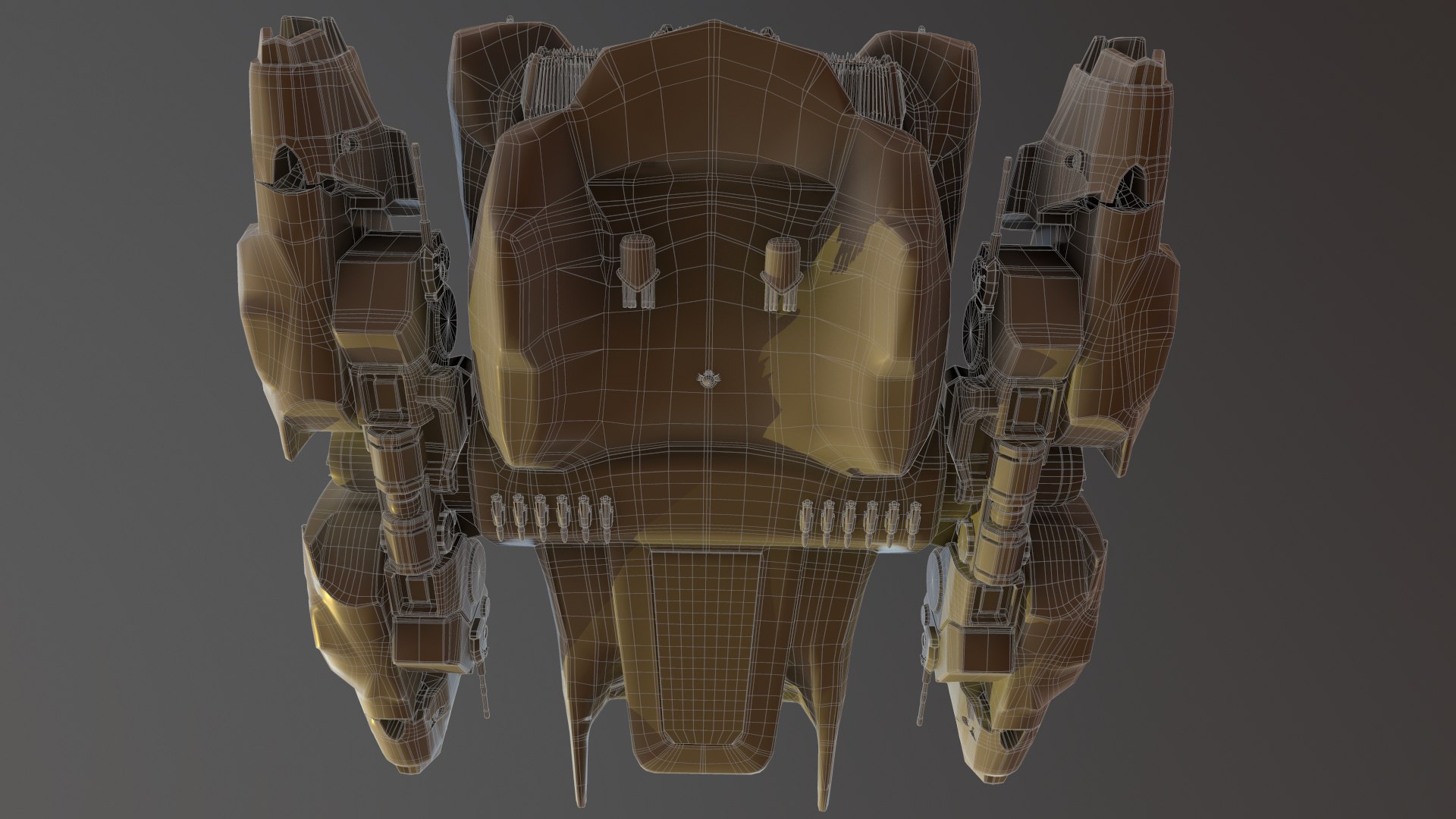 Battle spaceship ship rigged model - TurboSquid 1638744