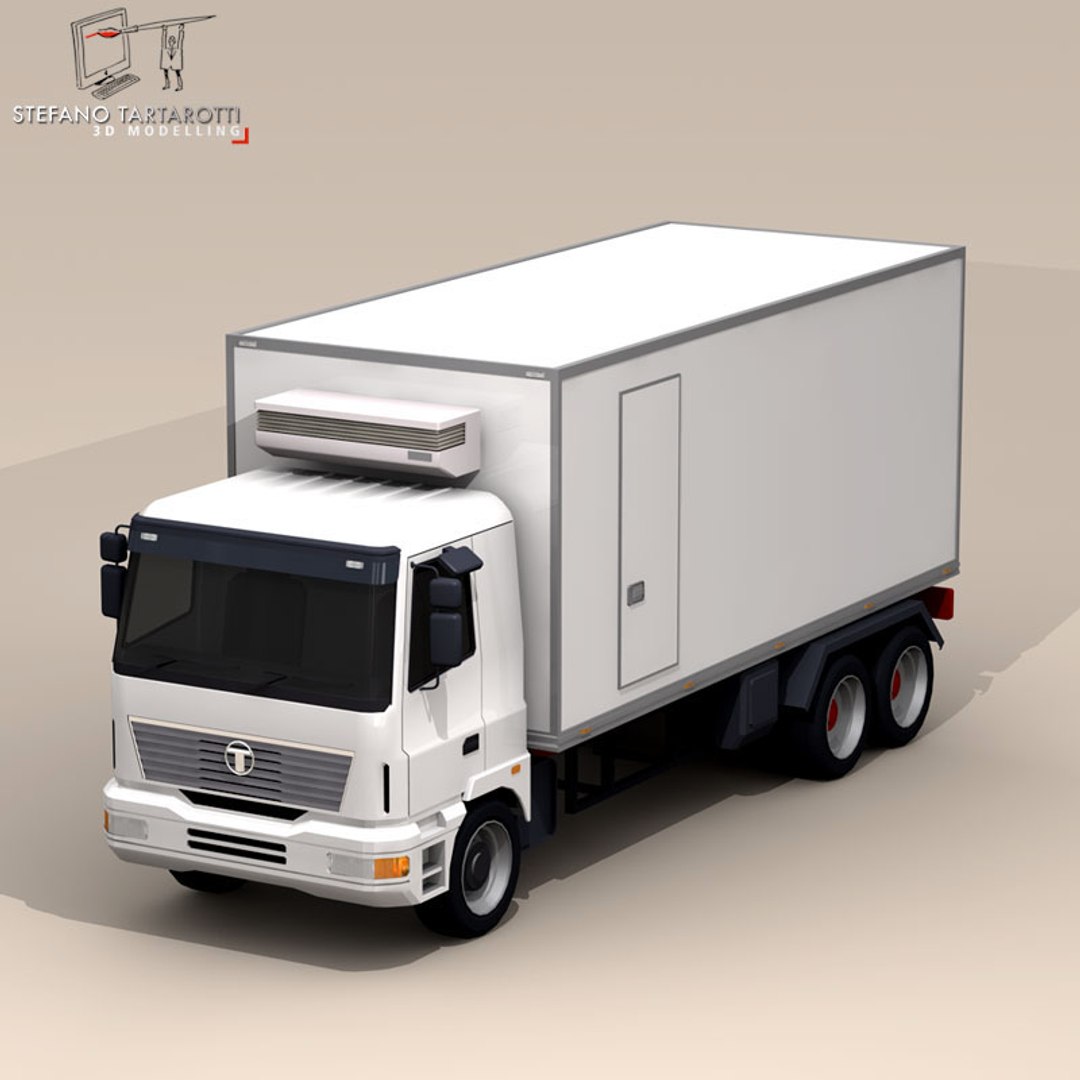 Fridge Truck 3d Model