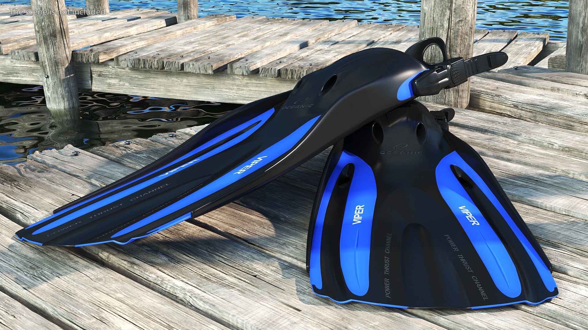 Oceanic Viper Open Heel Scuba Fin 3D Model - TurboSquid 2140342