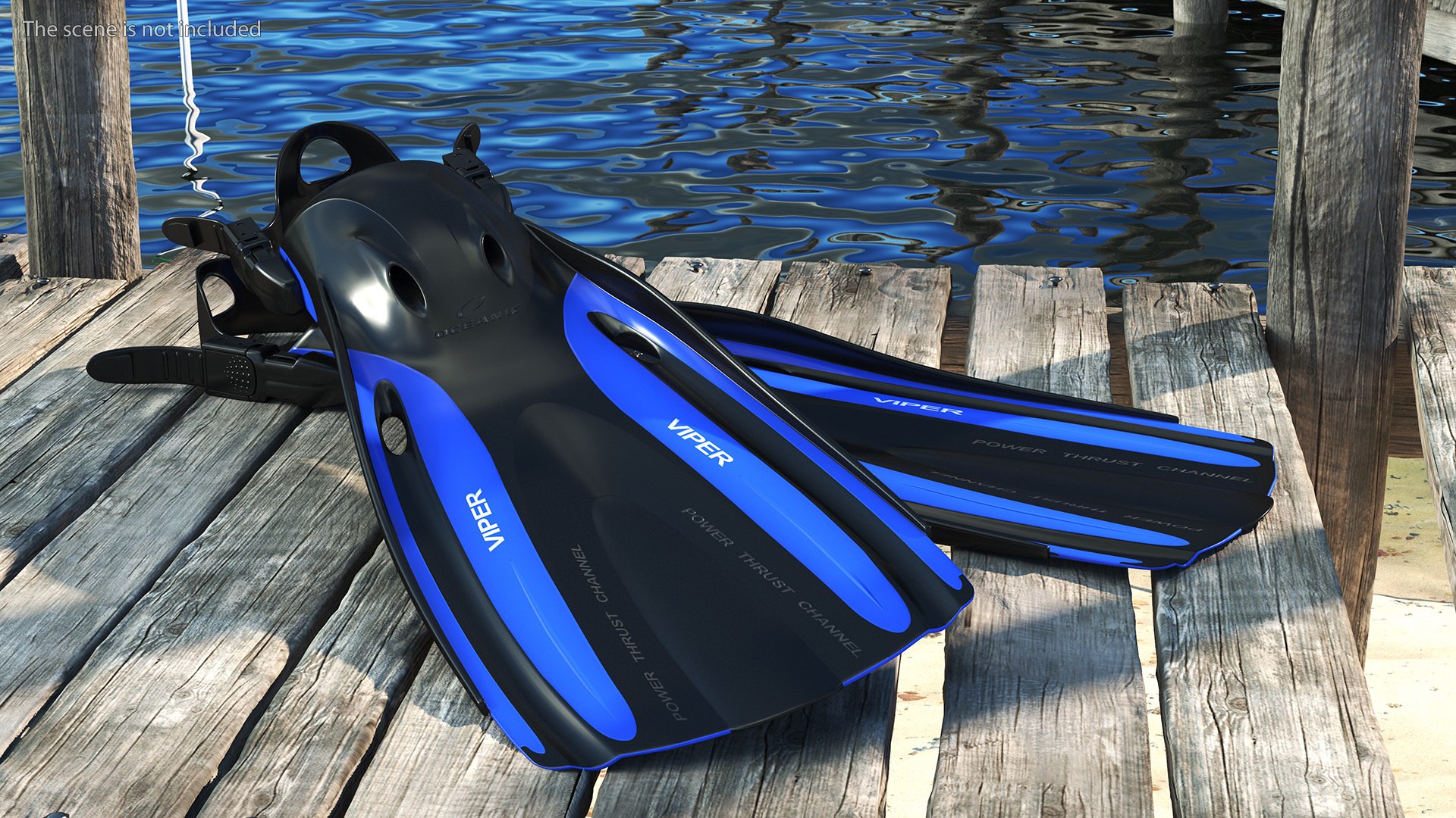 Oceanic Viper Open Heel Scuba Fin 3D Model - TurboSquid 2140342