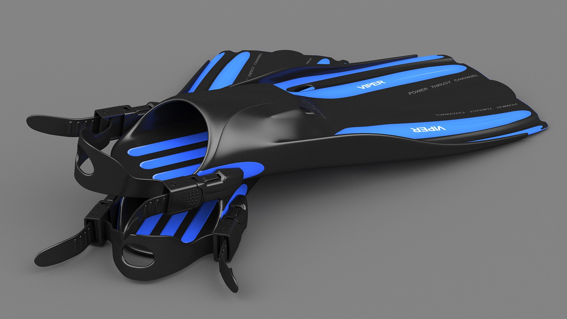 Oceanic Viper Open Heel Scuba Fin 3D Model - TurboSquid 2140342