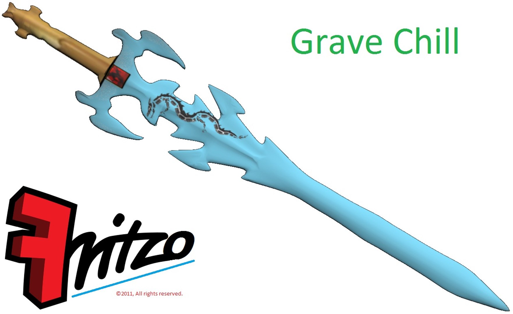 3d grave chill - sword model