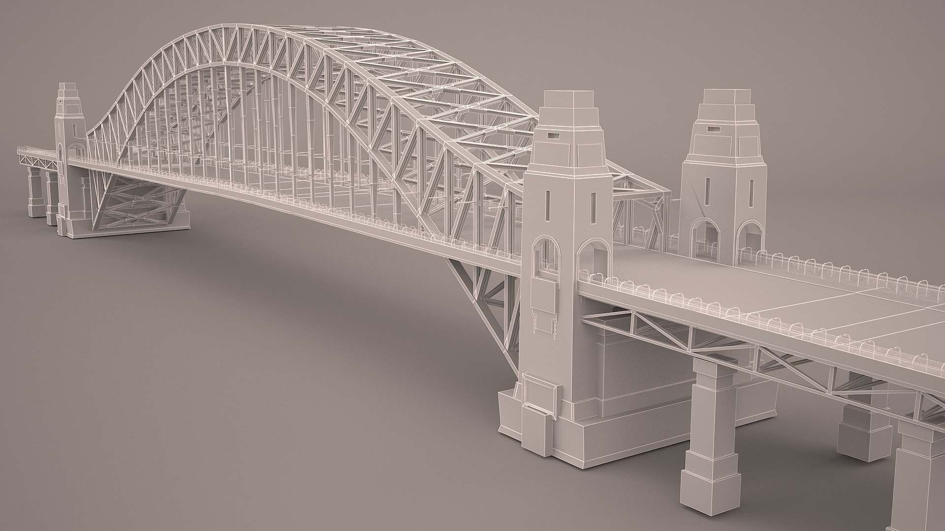 3D model sydney harbour bridge structure - TurboSquid 1480623