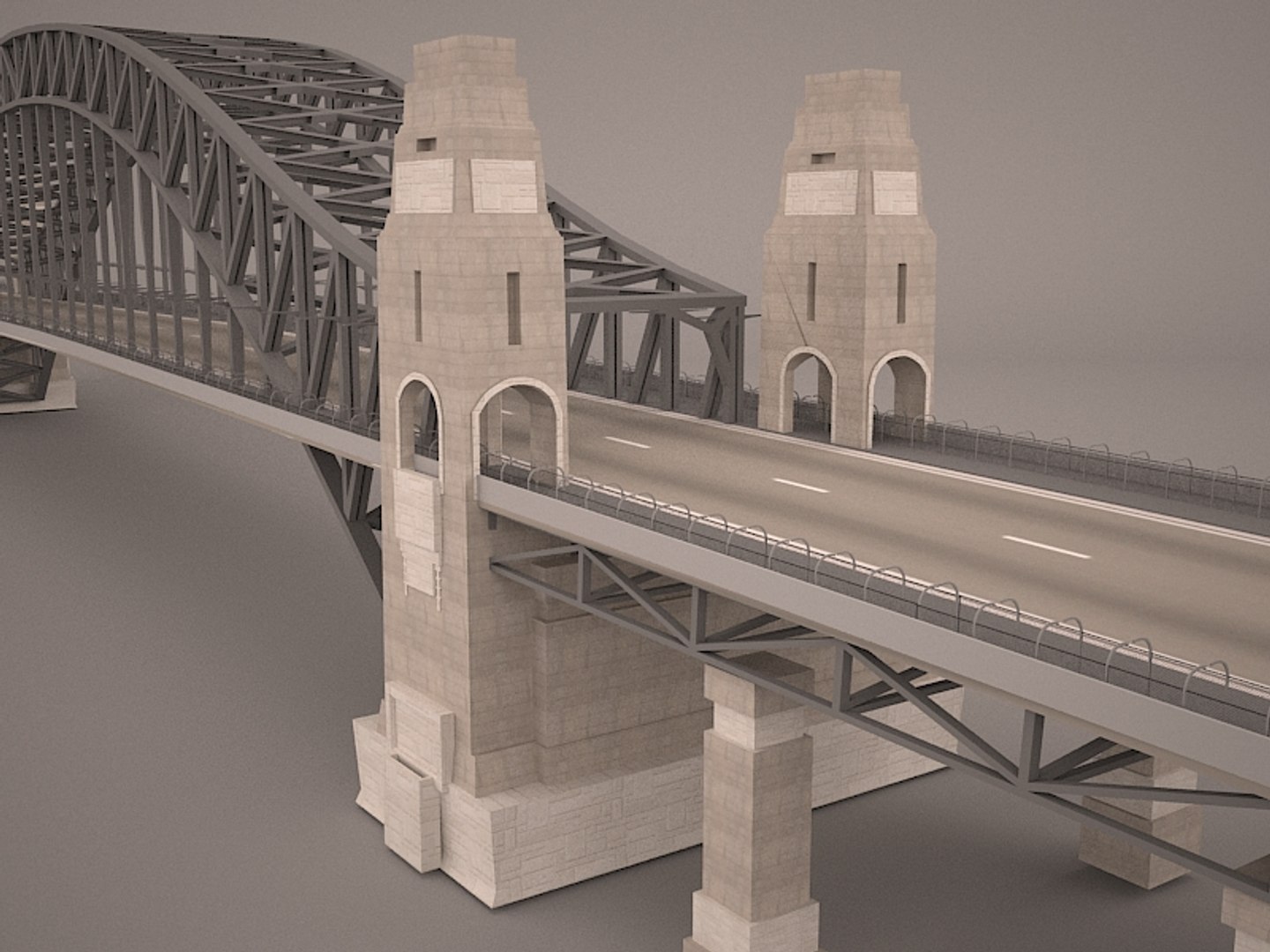 3D Model Sydney Harbour Bridge Structure - TurboSquid 1480623