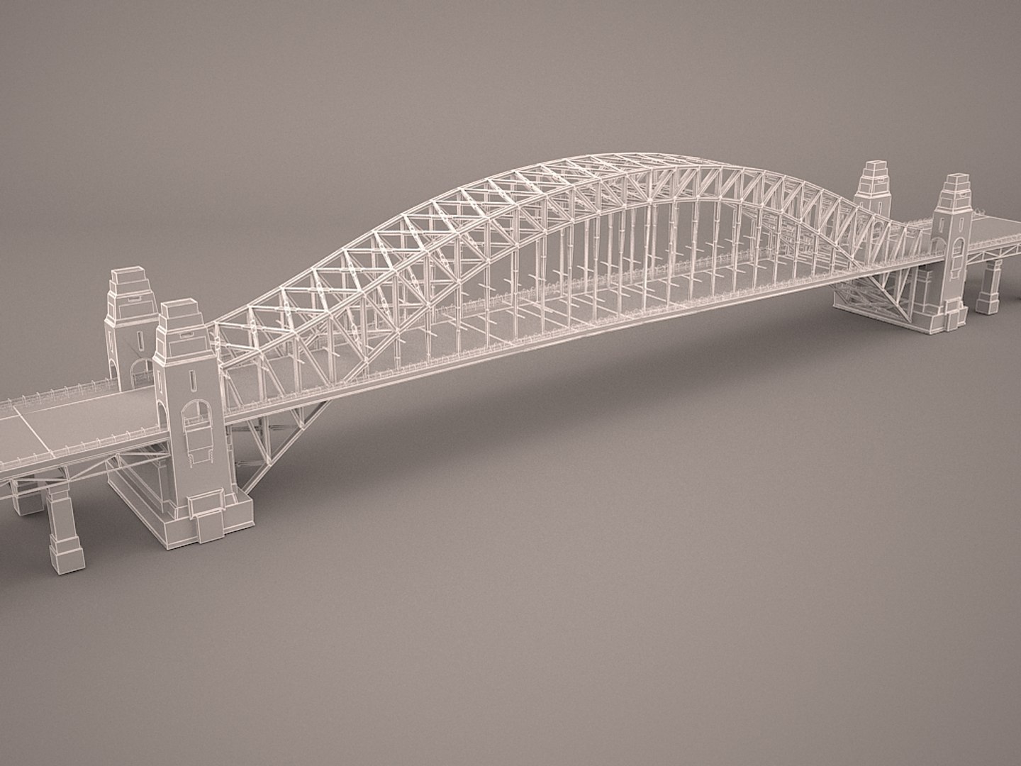 3D Model Sydney Harbour Bridge Structure - TurboSquid 1480623