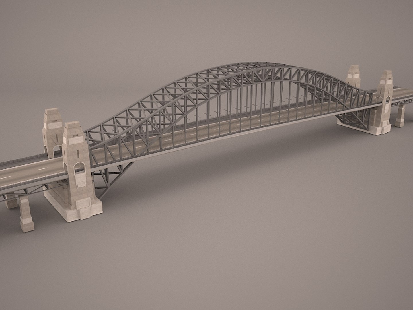 3D Model Sydney Harbour Bridge Structure - TurboSquid 1480623