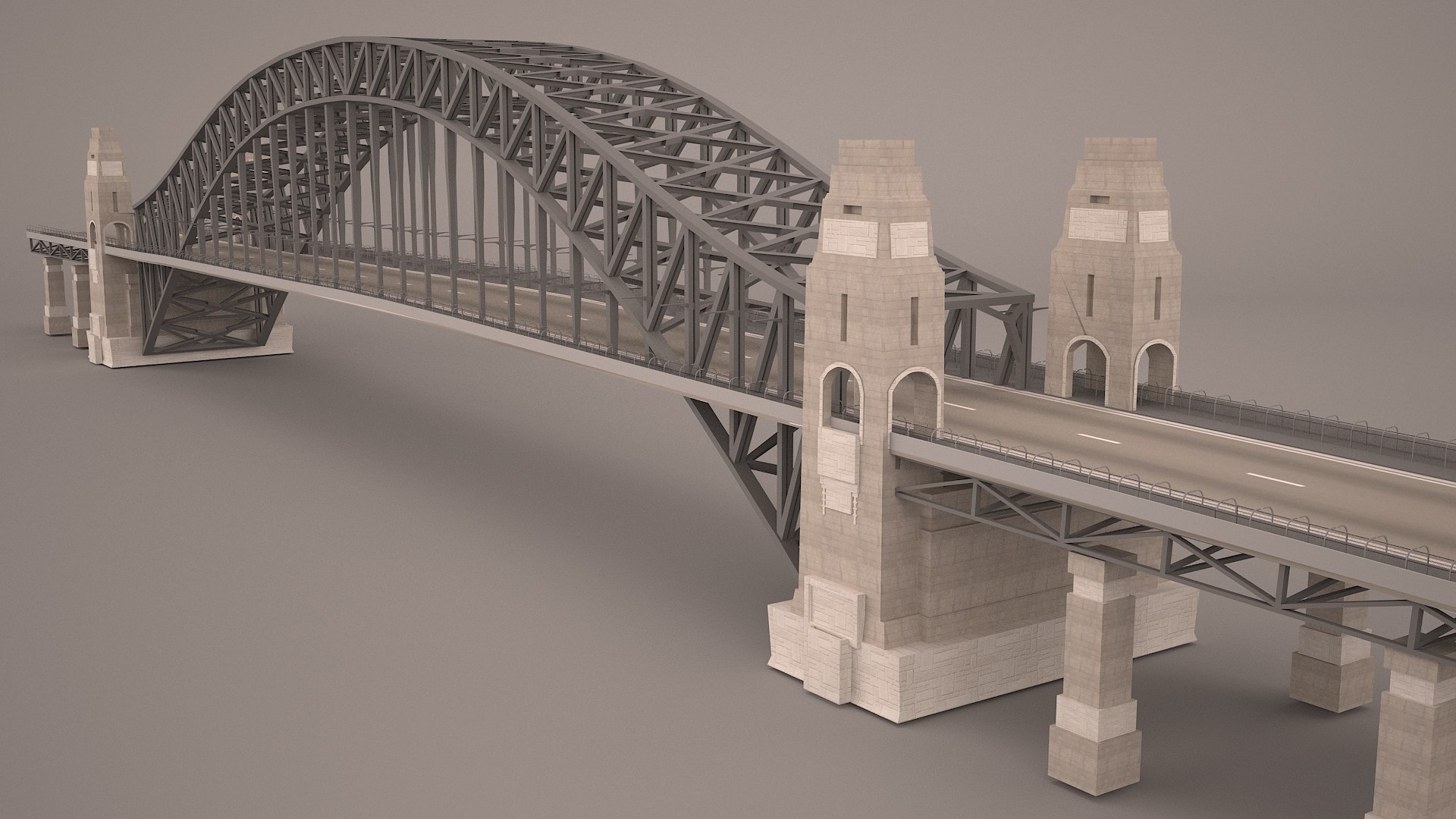 3D model sydney harbour bridge structure - TurboSquid 1480623