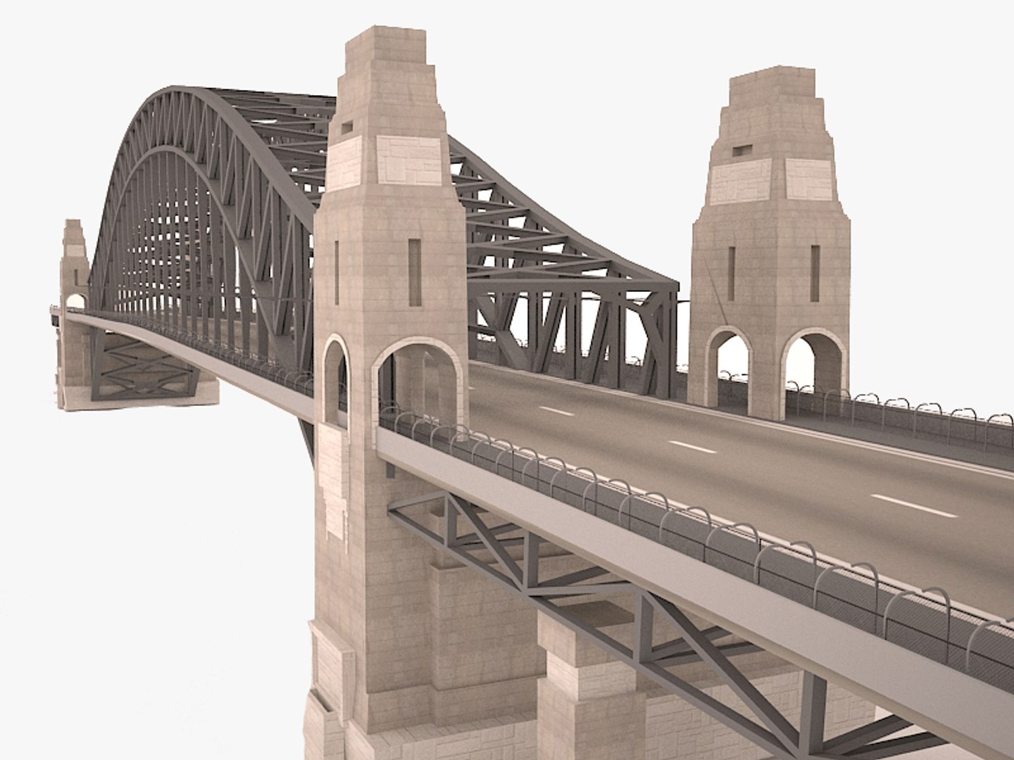 3D model sydney harbour bridge structure - TurboSquid 1480623
