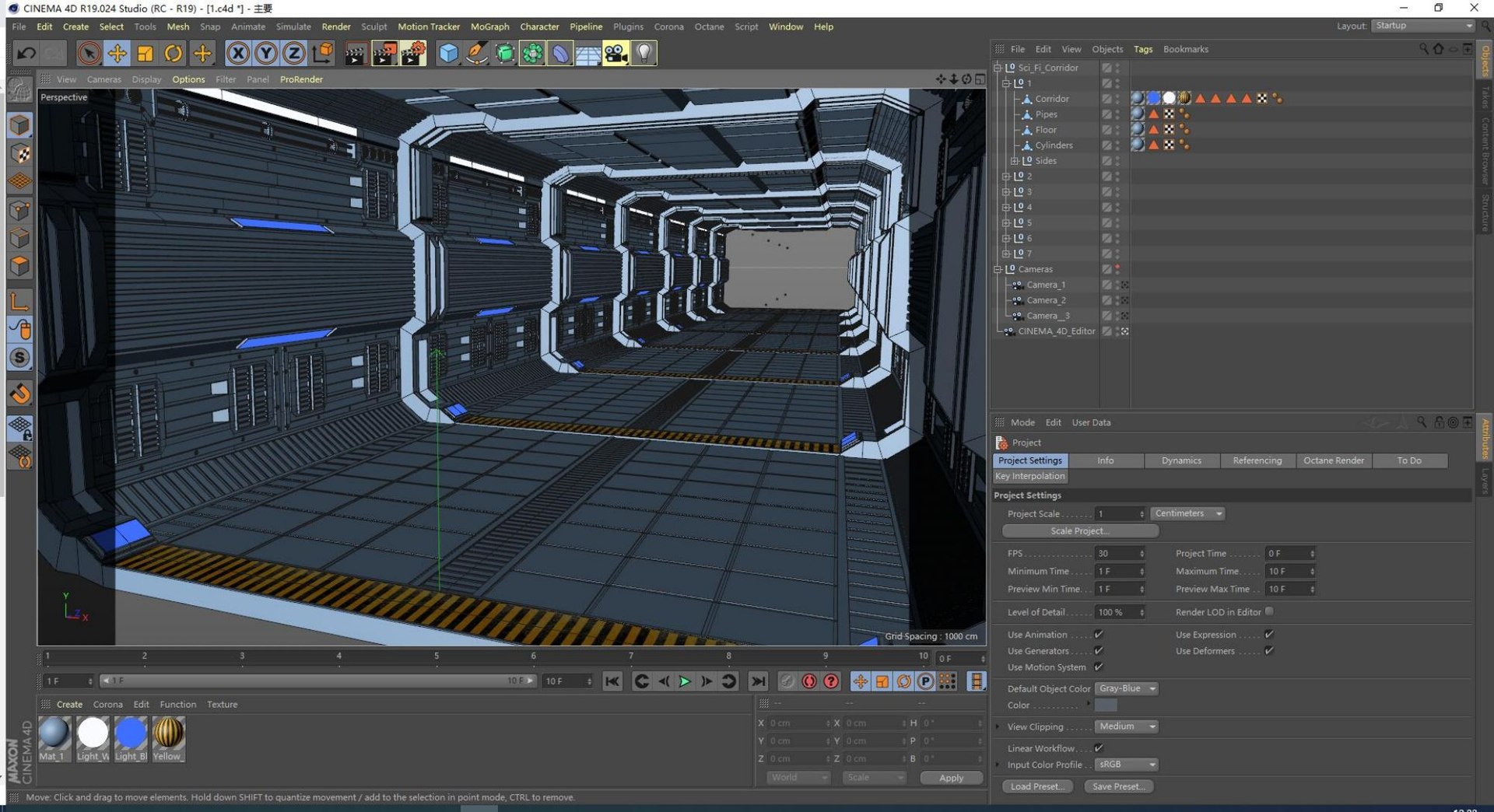 3D Cyberpunk Future Space Technology Shuttle Through The Tunnel Time ...
