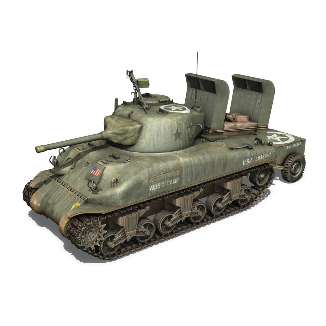 3d M4a1 Sherman Deep Wading