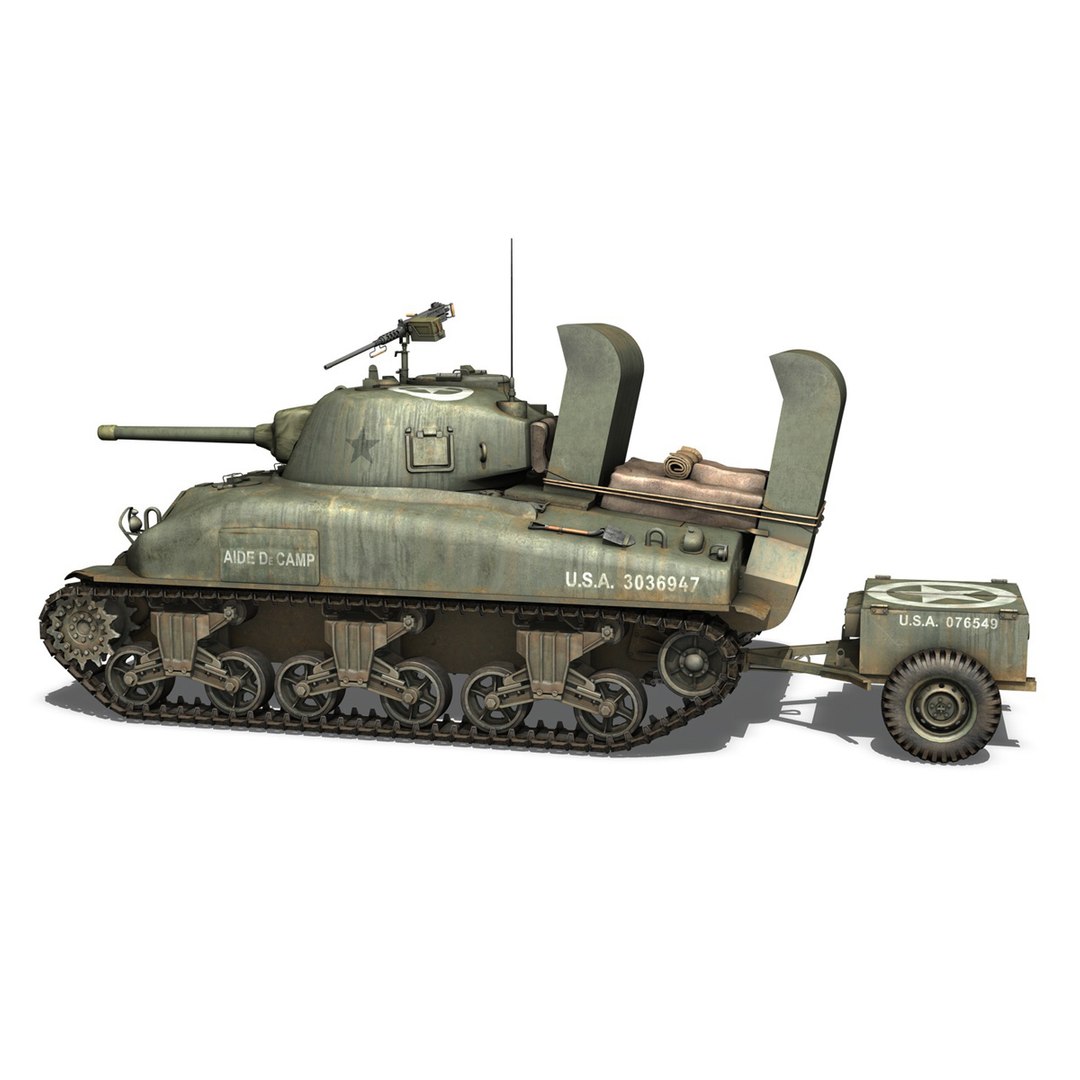 3d M4a1 Sherman Deep Wading