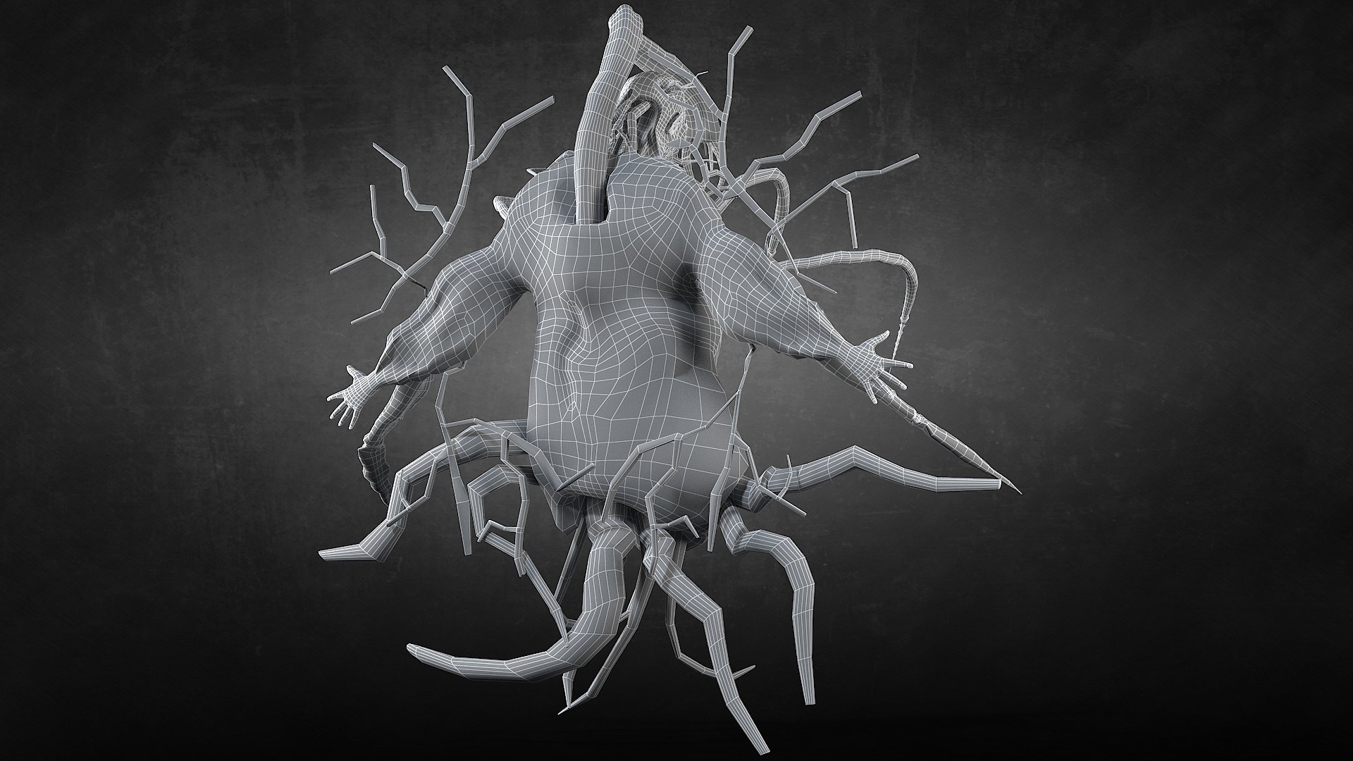 3D Wall Mutant Monster - TurboSquid 2034512