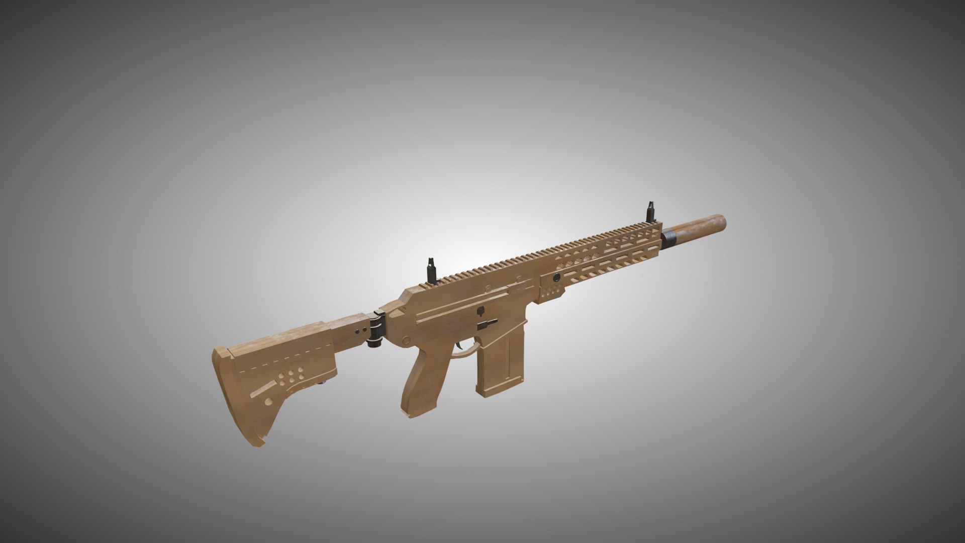 Rifle Model 3D Model - TurboSquid 2272955