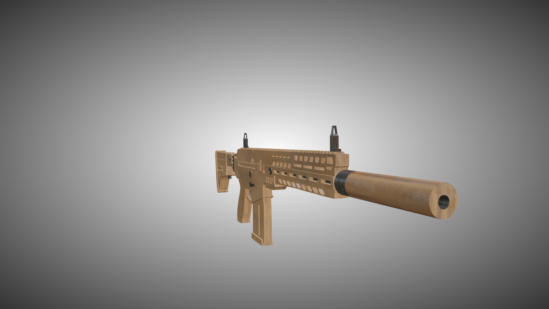 Rifle Model 3D Model - TurboSquid 2272955