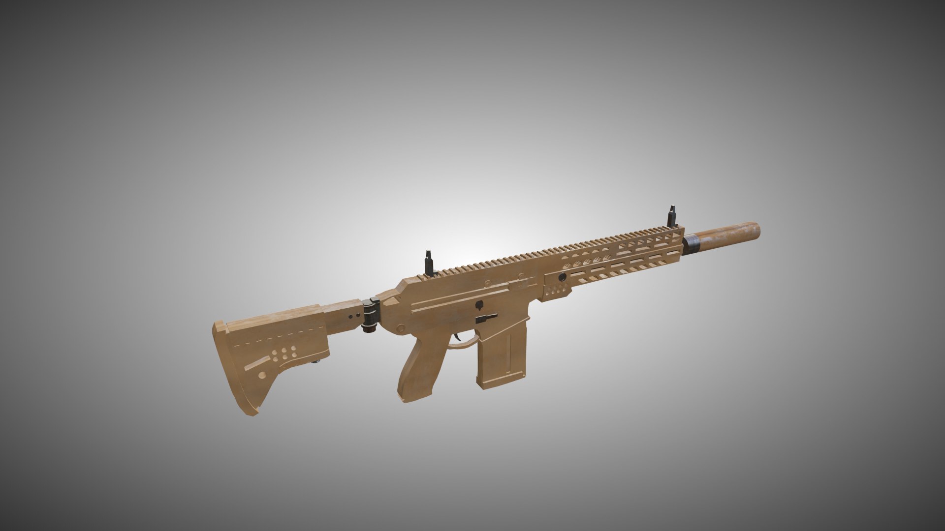 Rifle Model 3D Model - TurboSquid 2272955