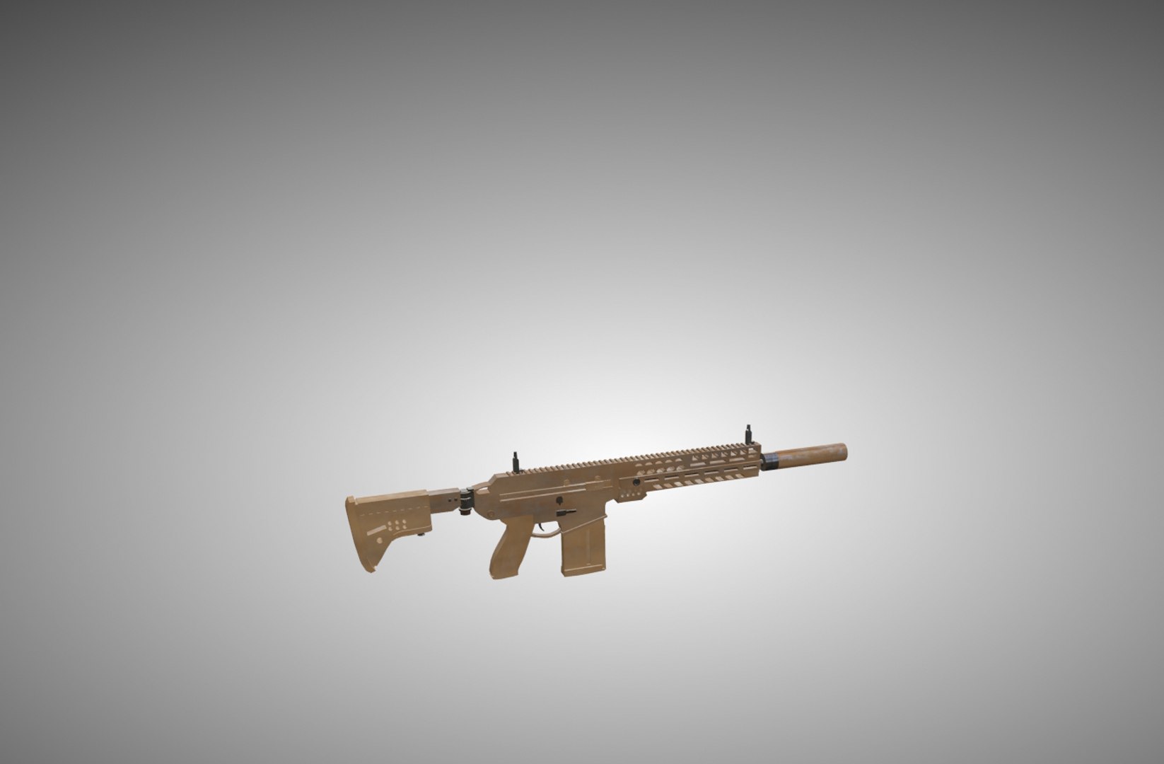 Rifle Model 3D Model - TurboSquid 2272955