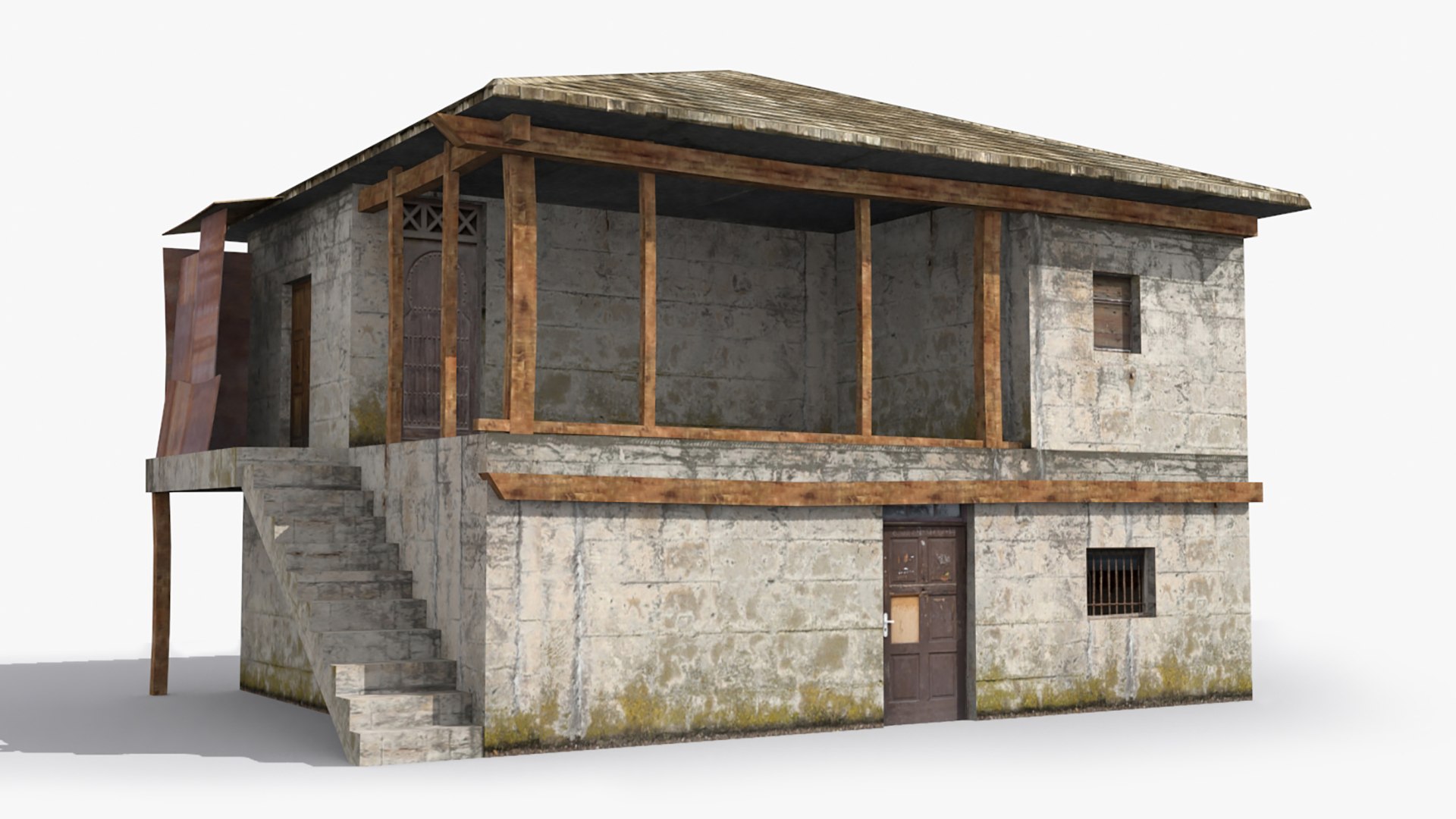 3D Slum Shanty Hut Model - TurboSquid 1666340