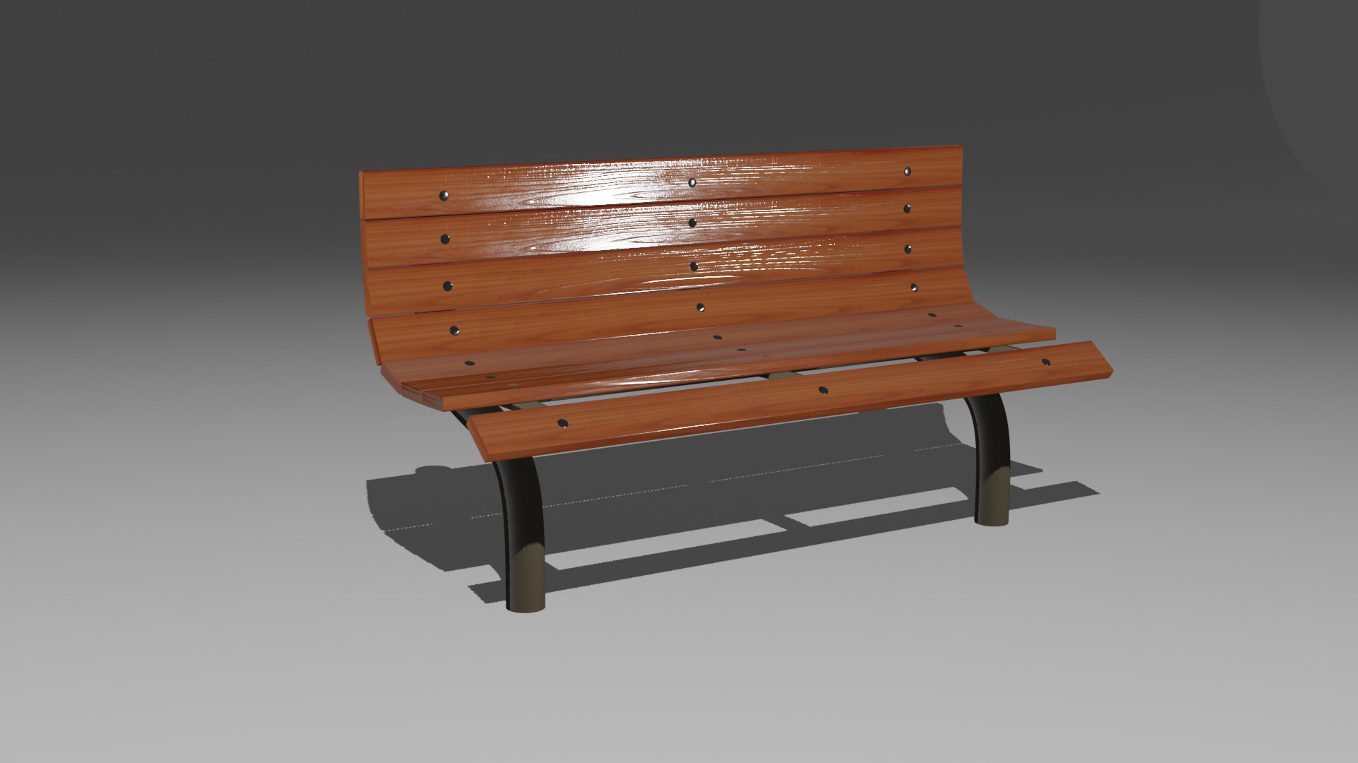 Park bench model - TurboSquid 1642556