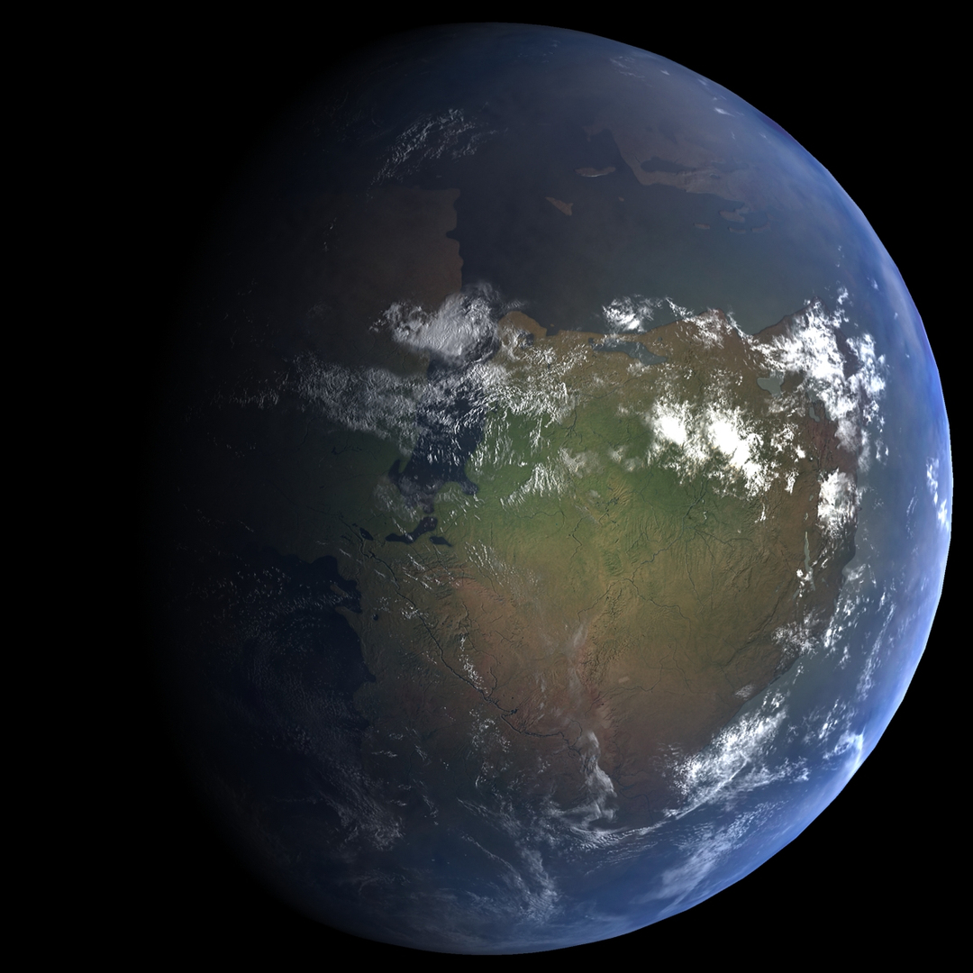 extinction event earth 3d model