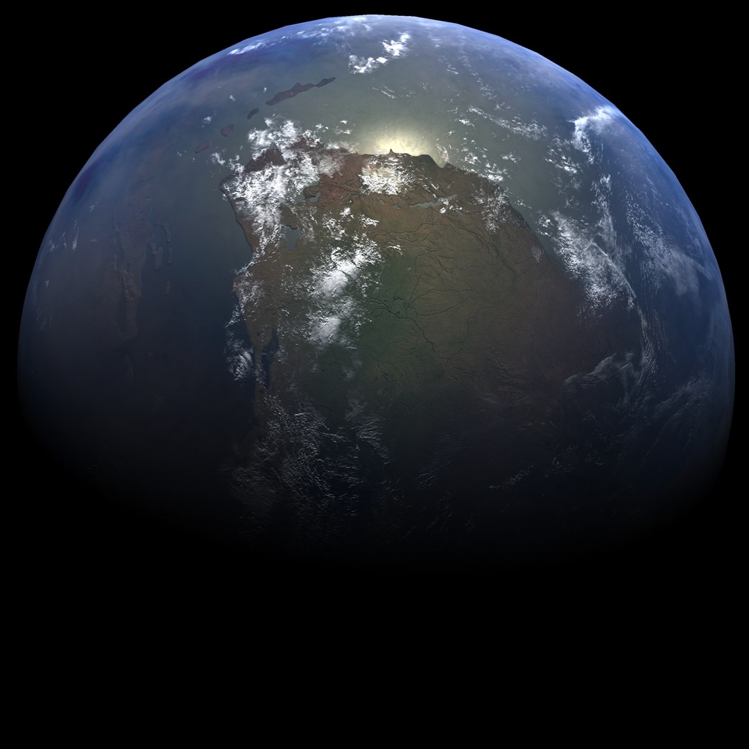extinction event earth 3d model