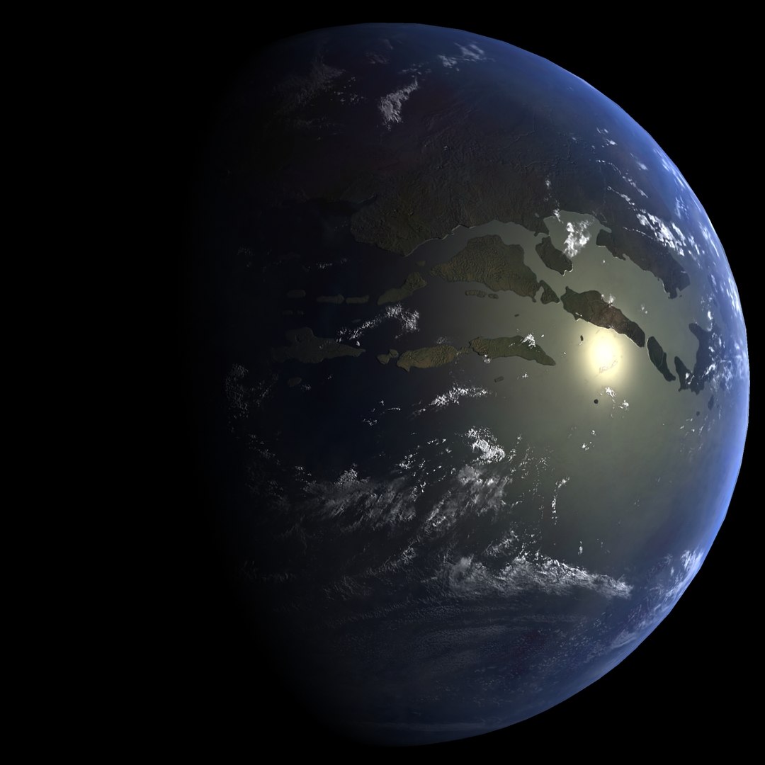 extinction event earth 3d model