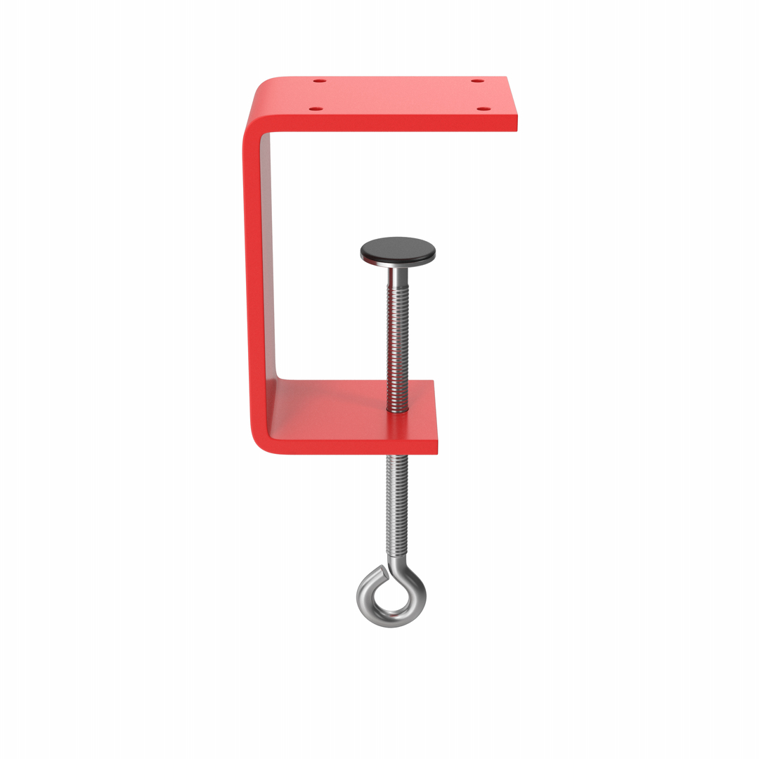Red Table Clamp Model - TurboSquid 2369205