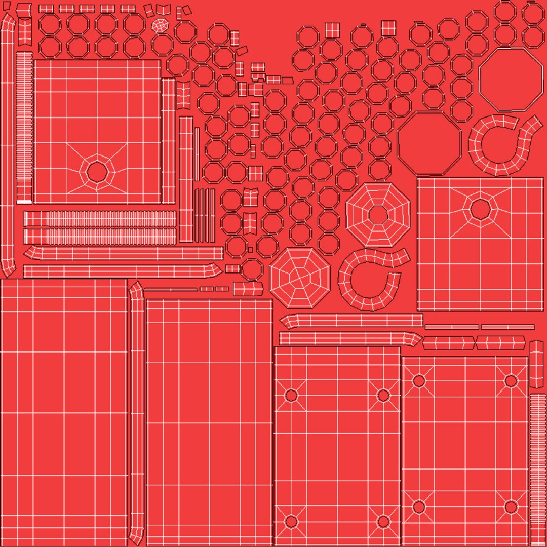 Red Table Clamp Model - TurboSquid 2369205