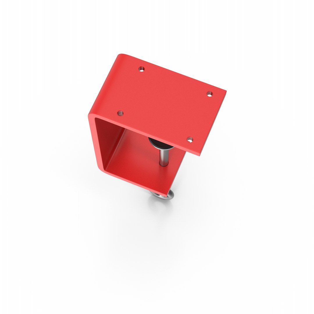 Red Table Clamp Model - TurboSquid 2369205