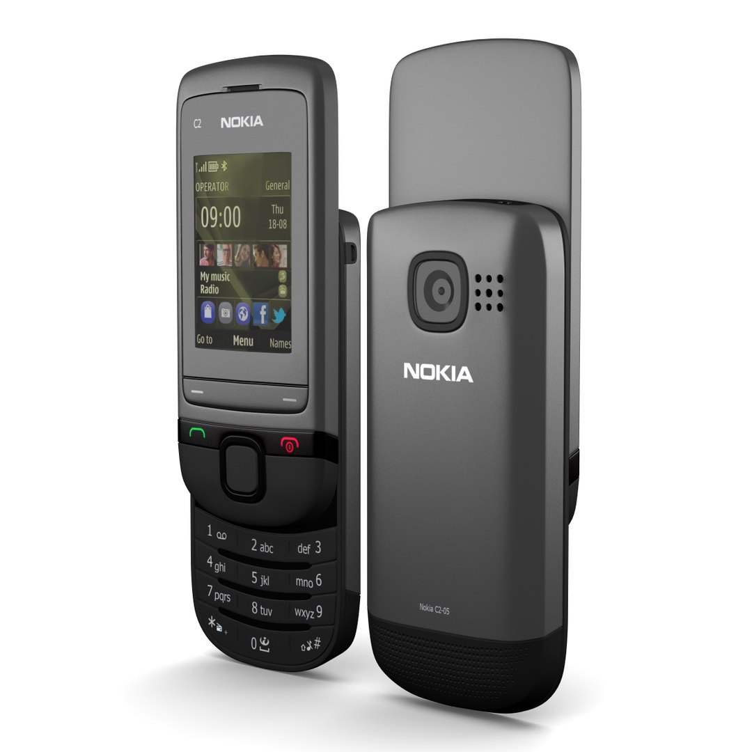 Nokia C2 05 3d 3ds
