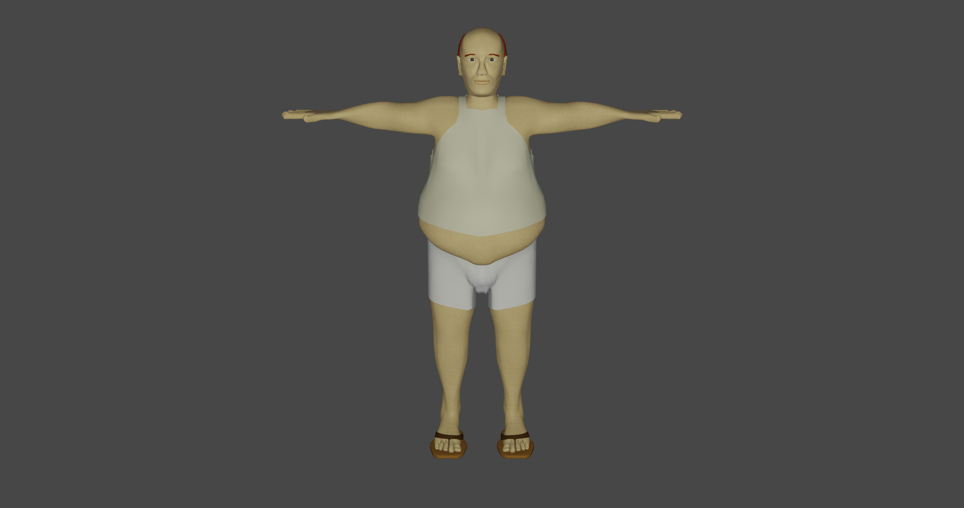 Character male fat uncle model - TurboSquid 1463823