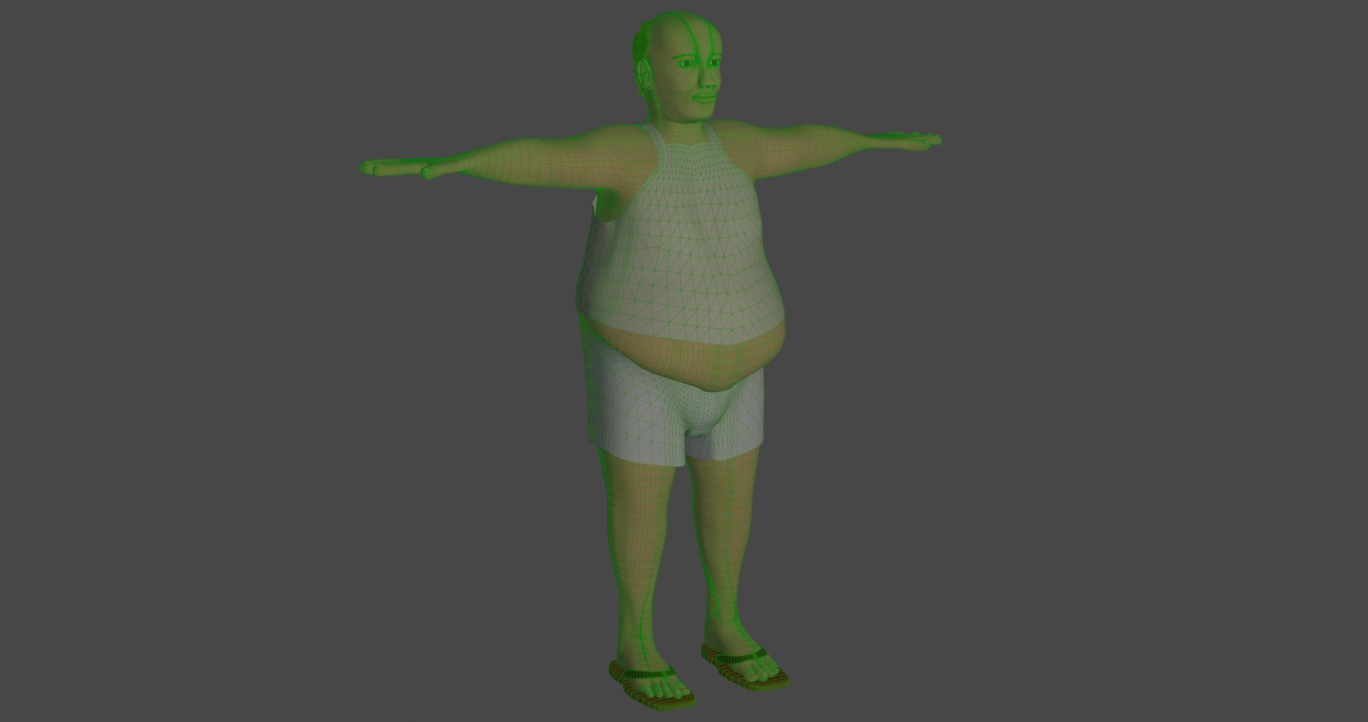Character male fat uncle model - TurboSquid 1463823