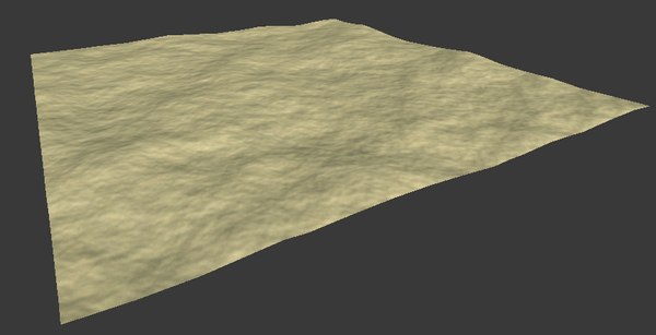 3d model desert plain