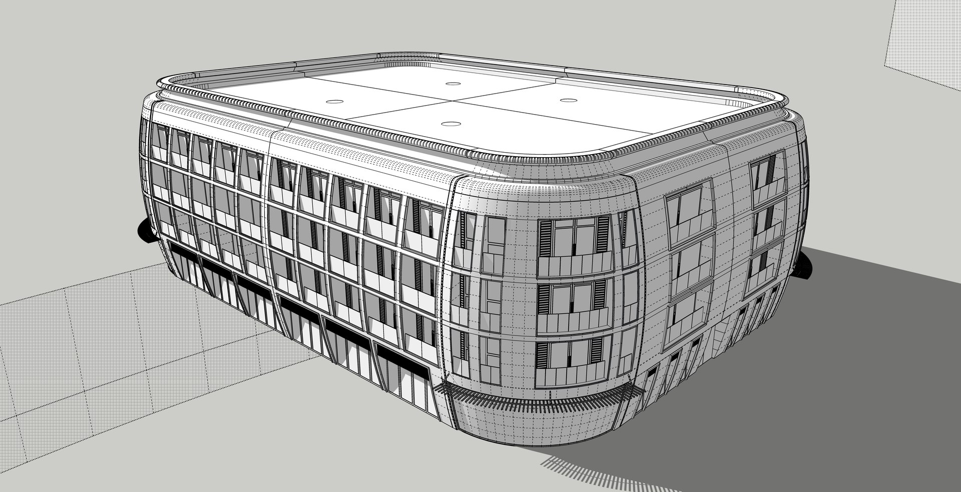 Oval Shape Residence 3D Model - TurboSquid 1785531