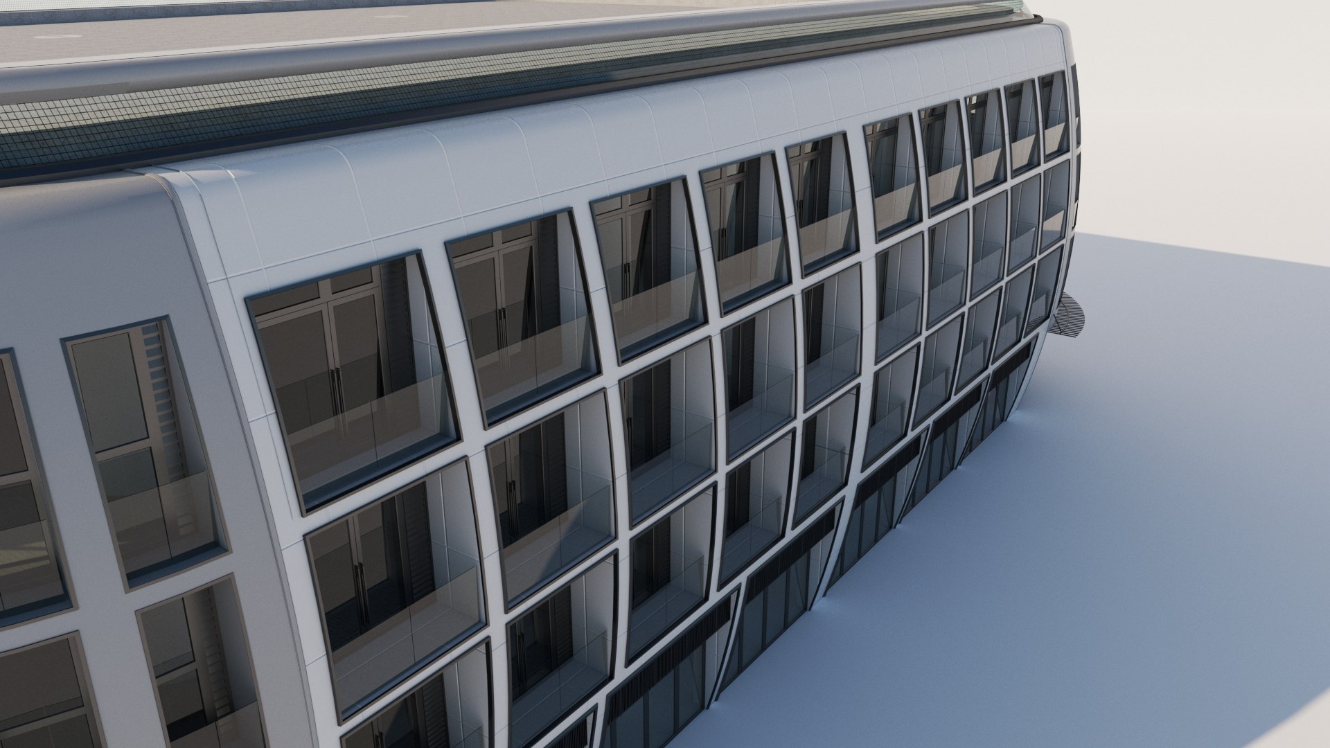 Oval Shape Residence 3D Model - TurboSquid 1785531