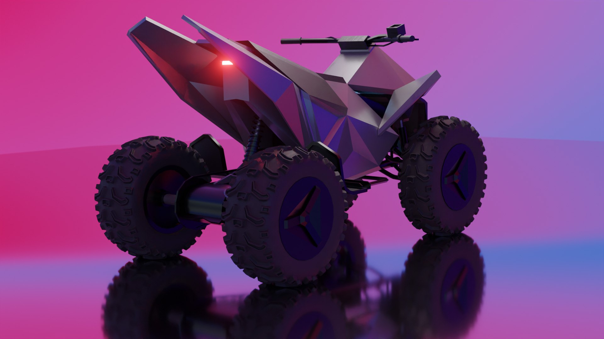 3D model cyberquad atv cybertruck - TurboSquid 1477501