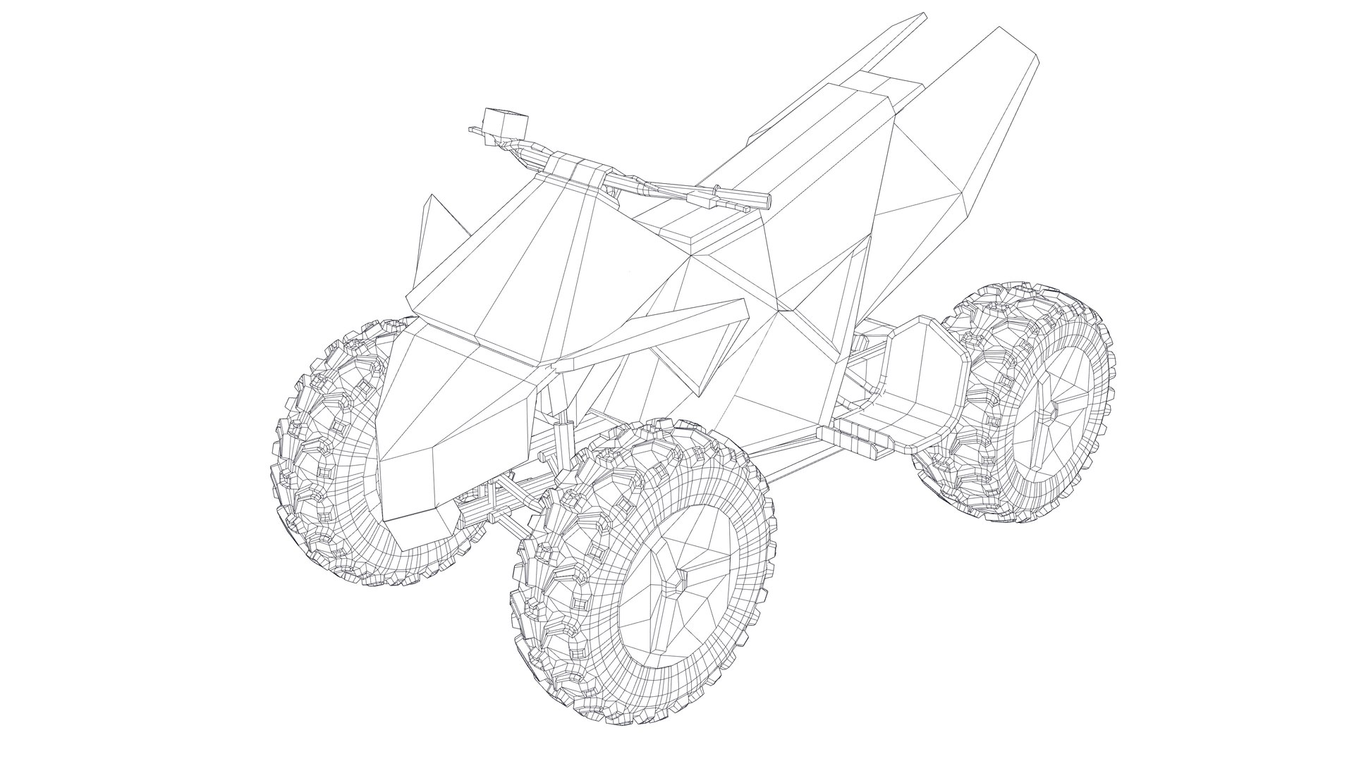 3D model cyberquad atv cybertruck - TurboSquid 1477501