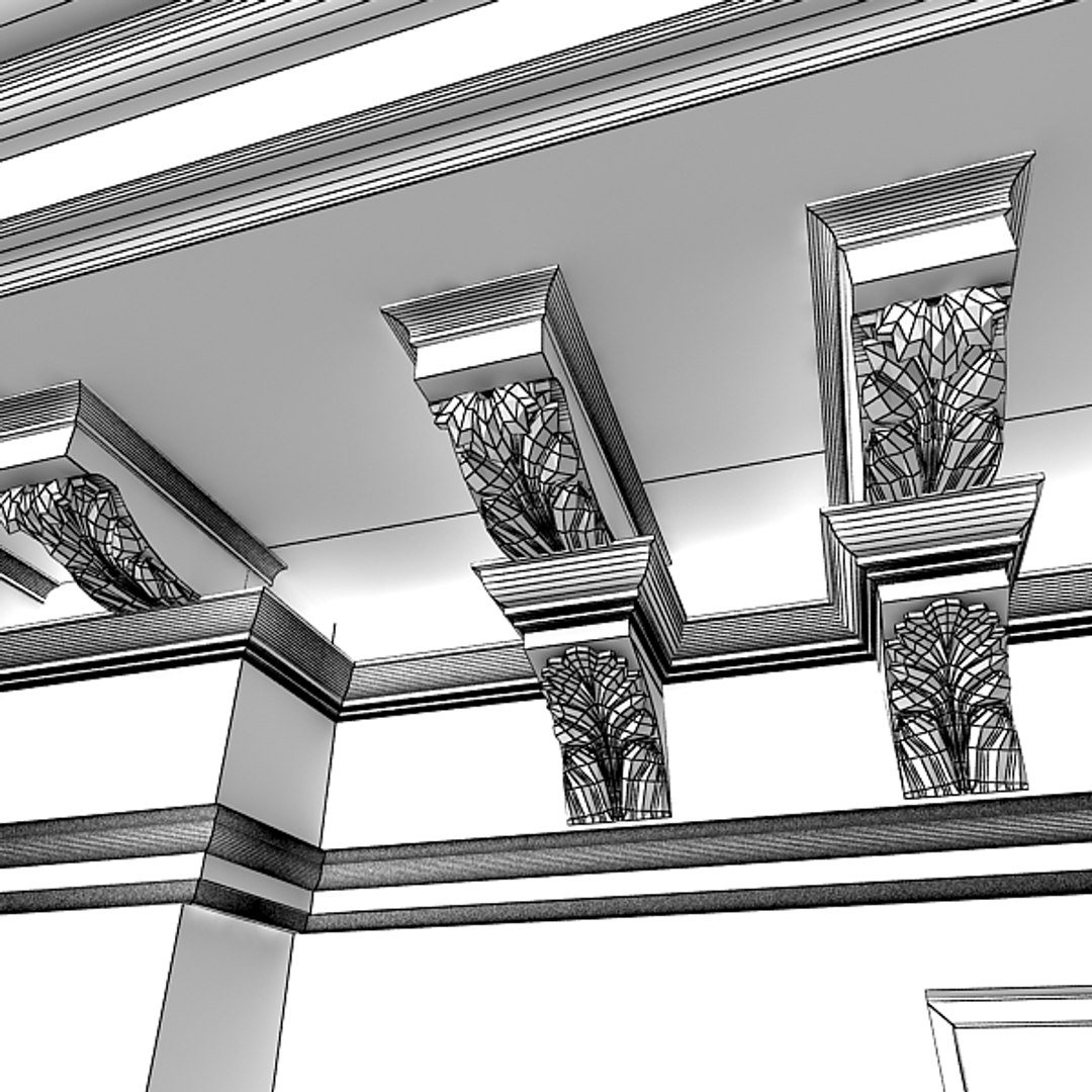 3d Building Classical Style Model