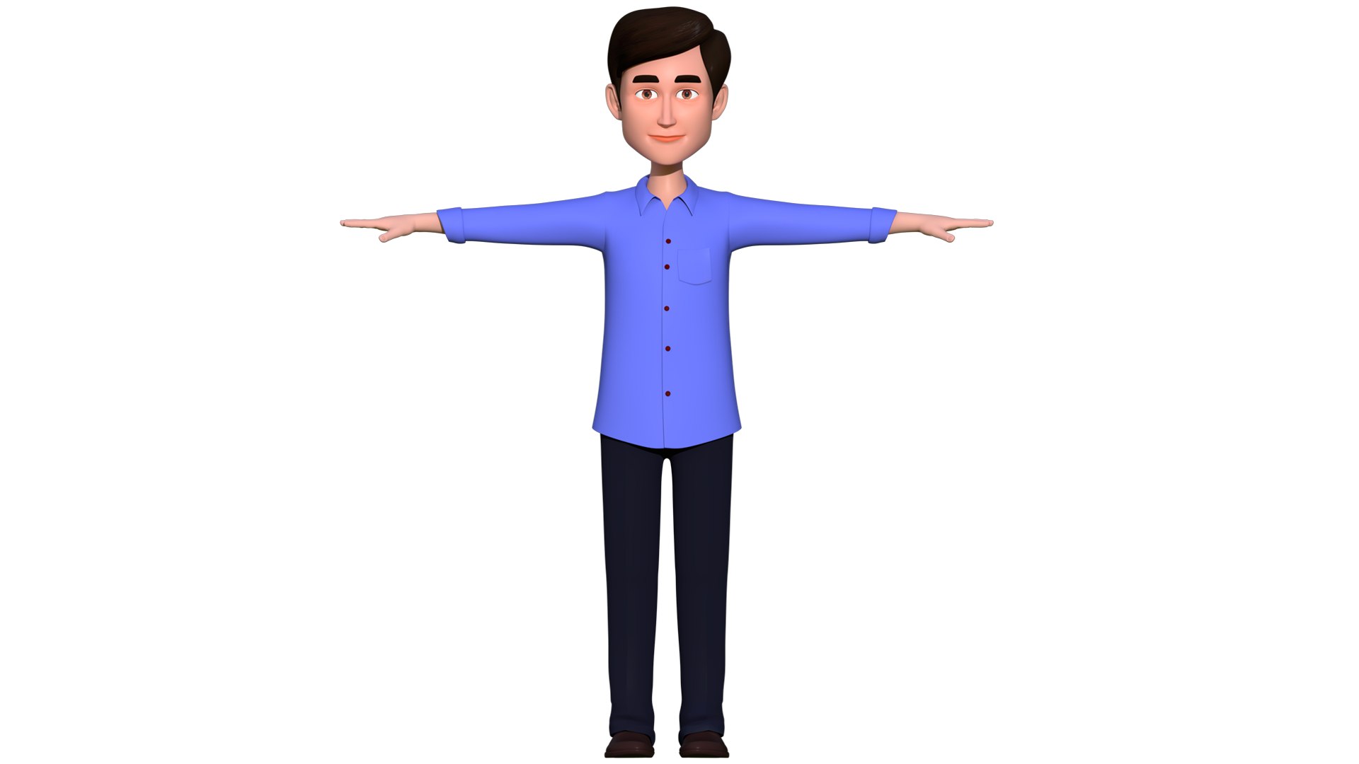 3D Cartoon Father - TurboSquid 1769524