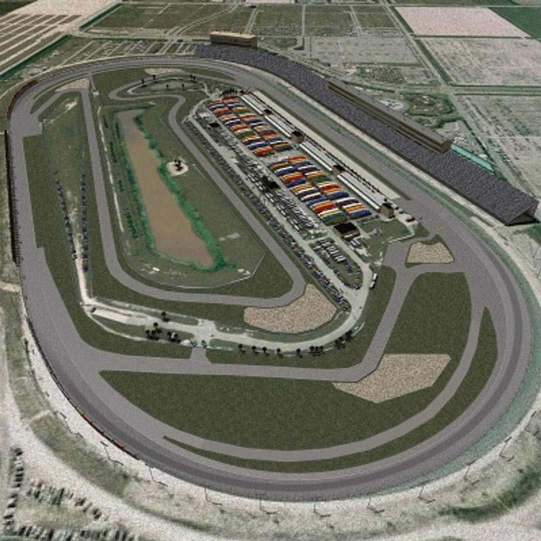 3d Homestead Miami Track Road Line