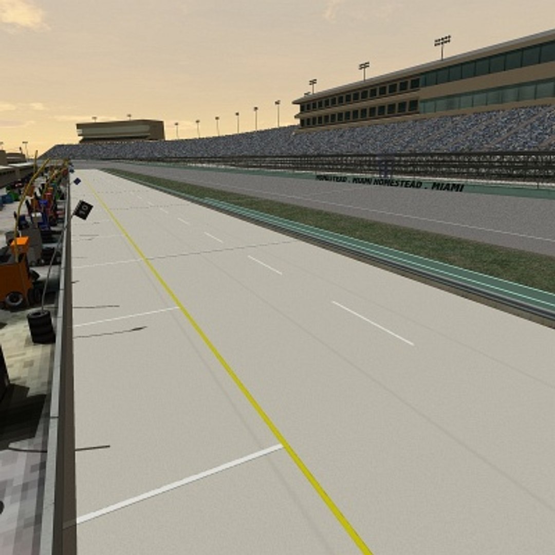 3d Homestead Miami Track Road Line
